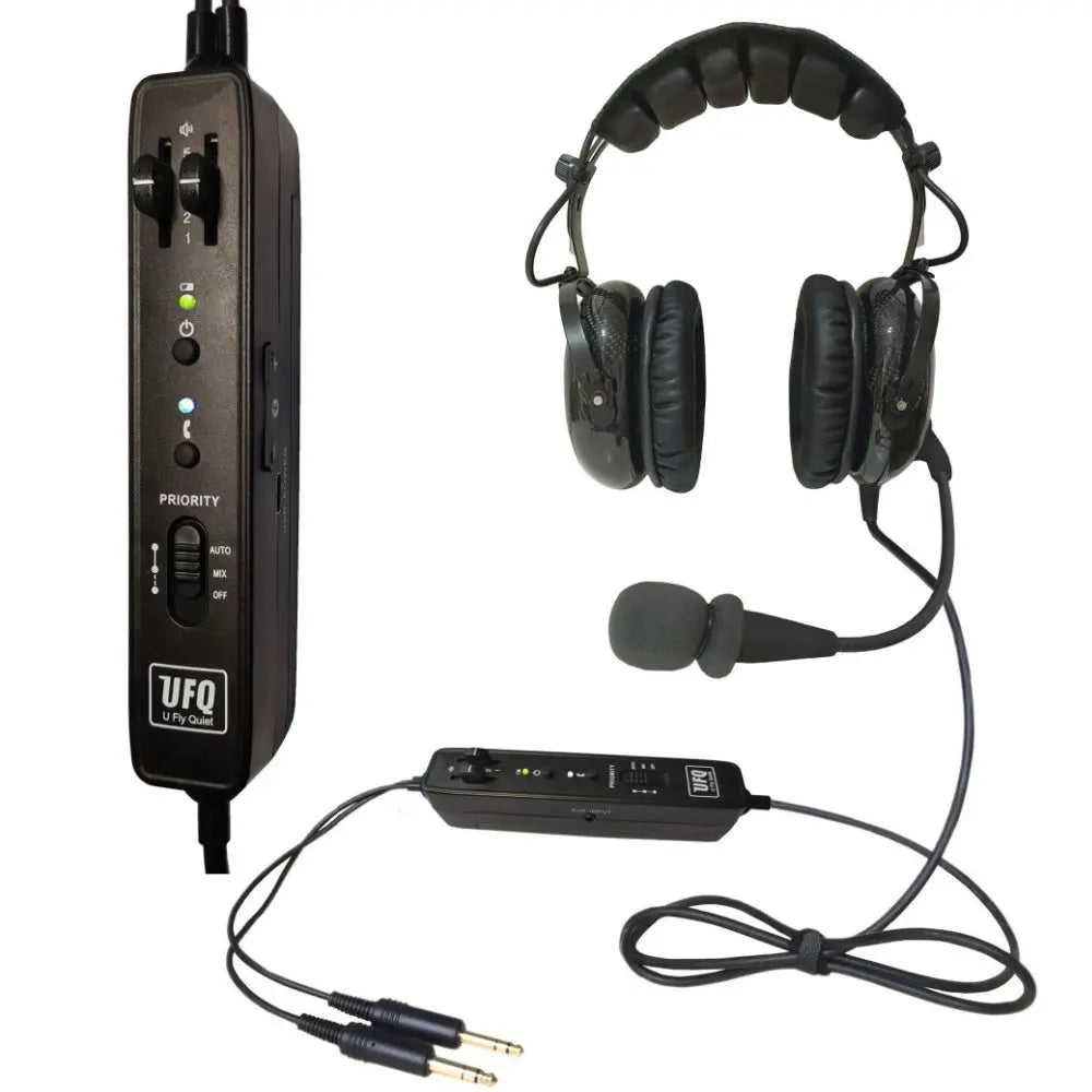 carbon fiber aviation headset bluetooth ANR UFQ BT A38 ultra light wei