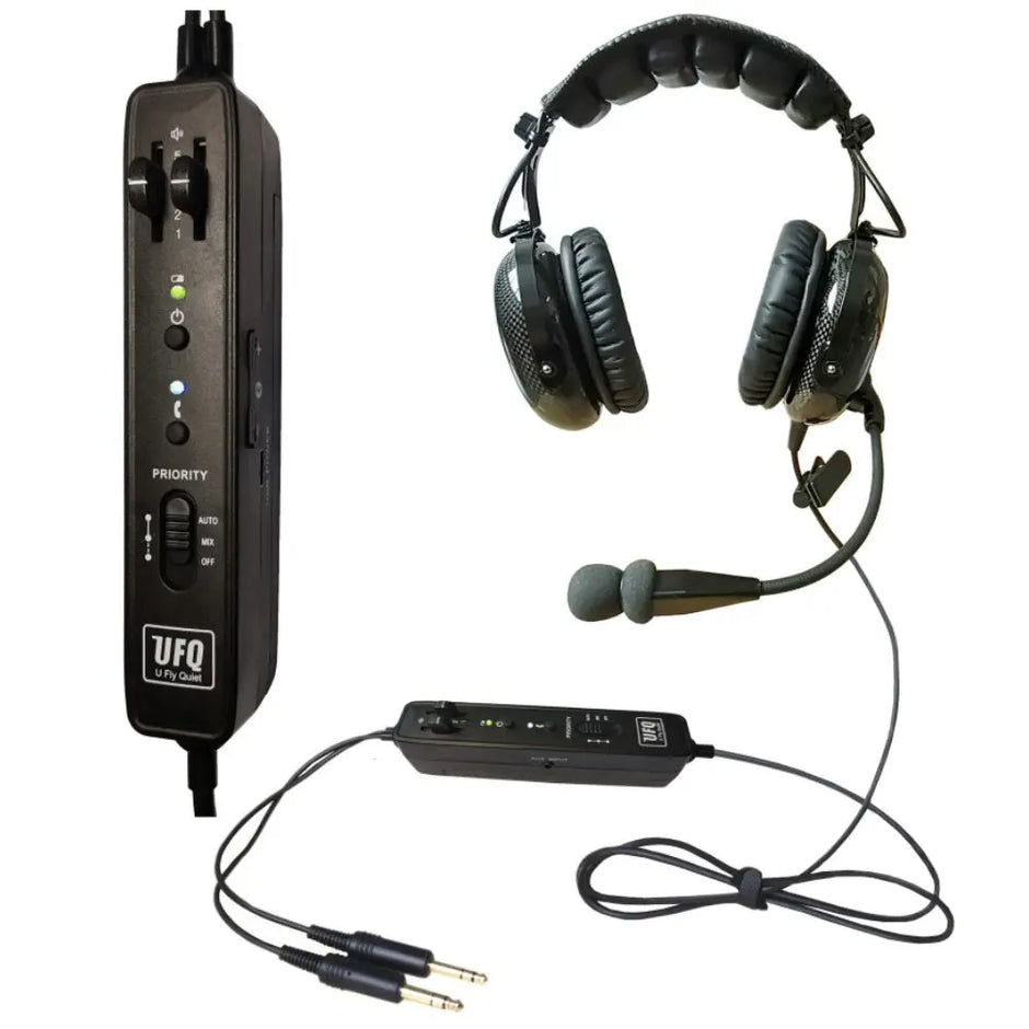 Aviation Headset Bluetooth ANR for Pilots, Helicopter Pilot Headsets